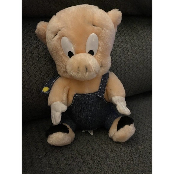Warner Bros. | Toys | Vintage 993 Porky Pig Plush Doll Warner Brothers ...
